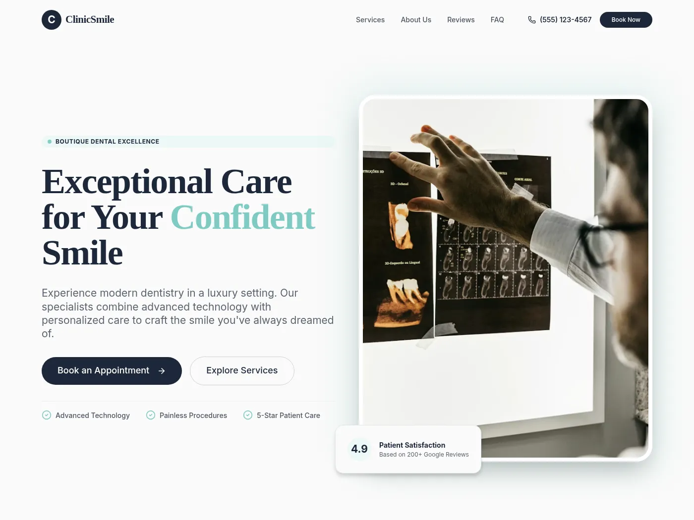 ClinicSmile Web Experience
