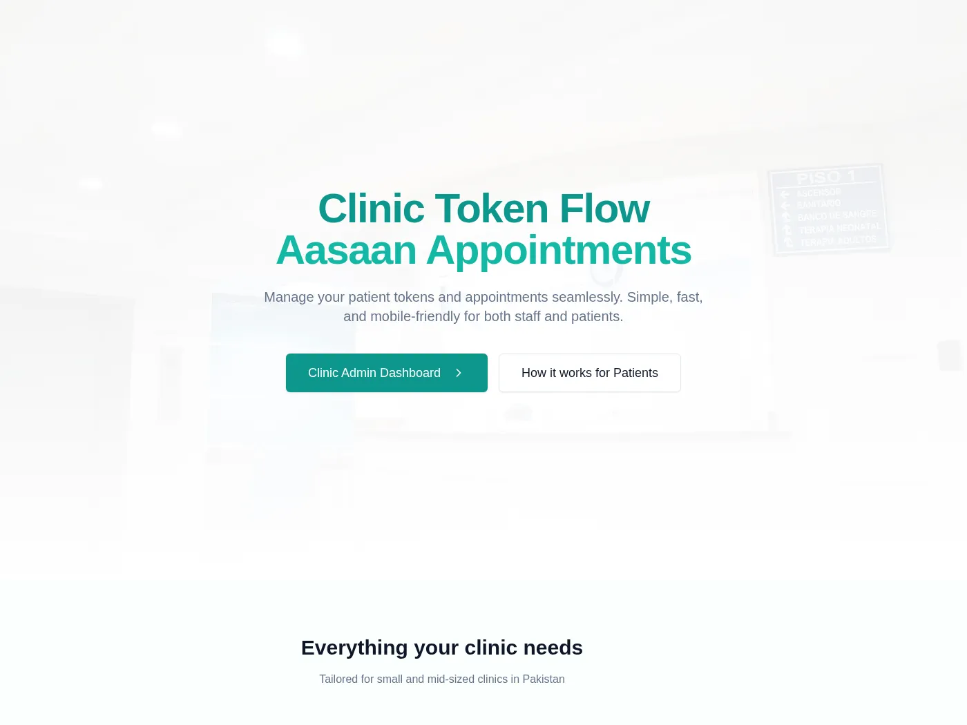 Clinic Token Flow