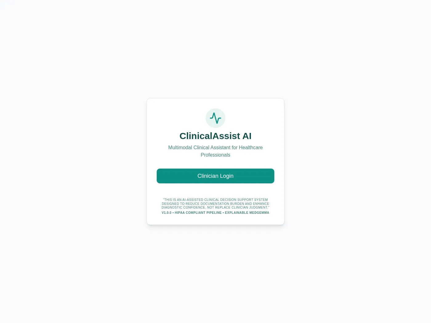 ClinicalAssist AI Suite