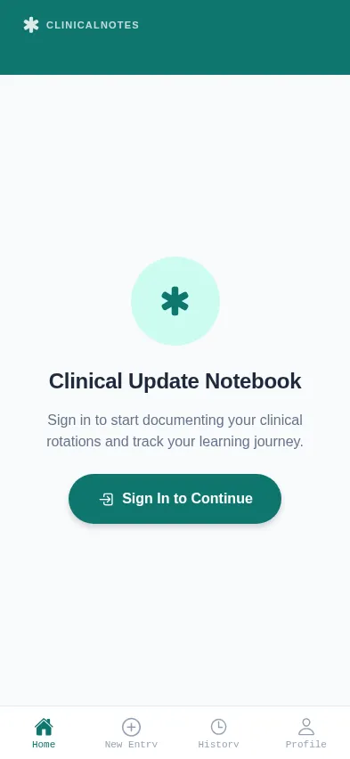Clinical Update Notebook