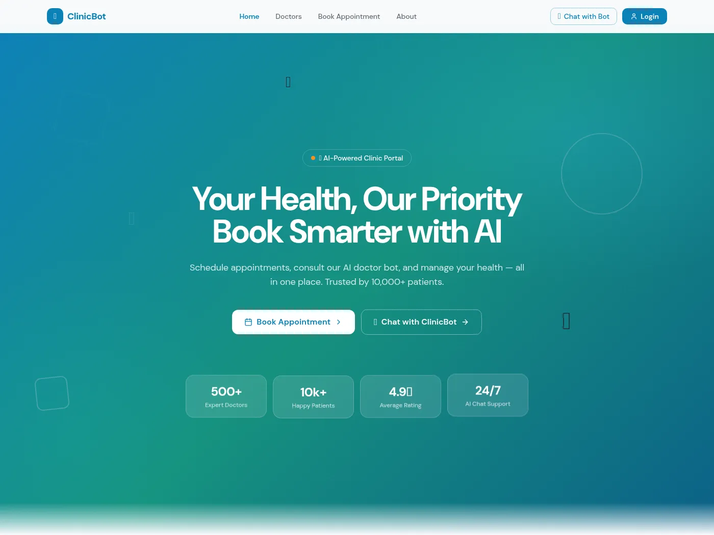 ClinicBot Portal