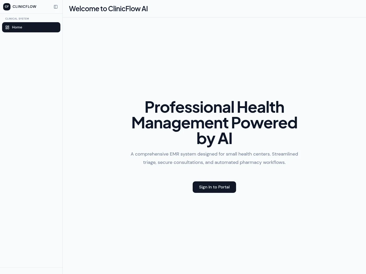 ClinicFlow AI EMR