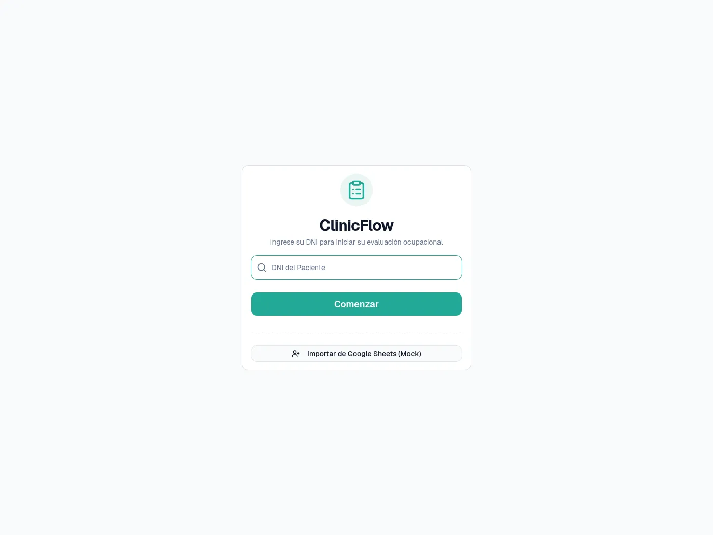 ClinicFlow MVP