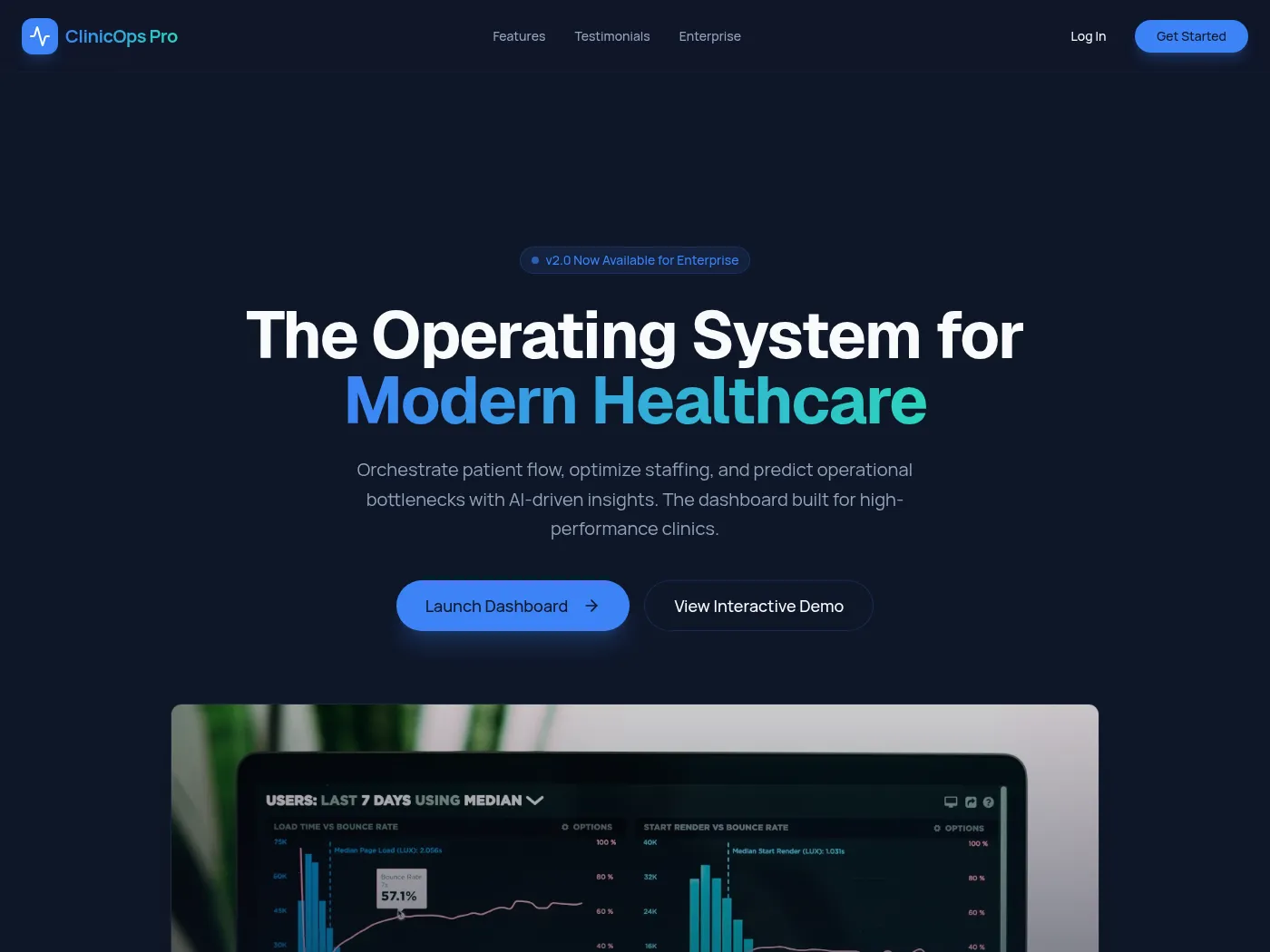 ClinicOps Dashboard Pro