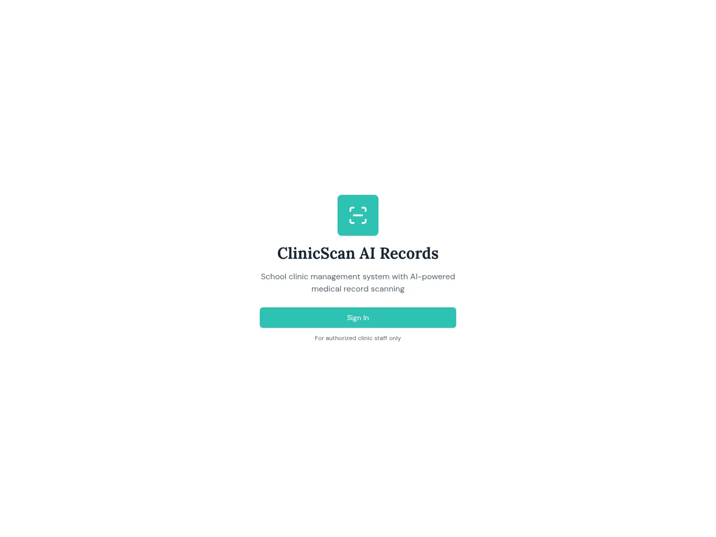 ClinicScan AI Records