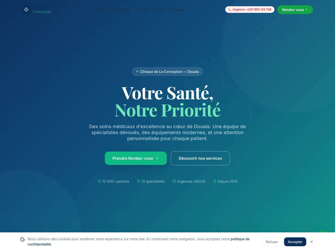 Clinique Conception Web