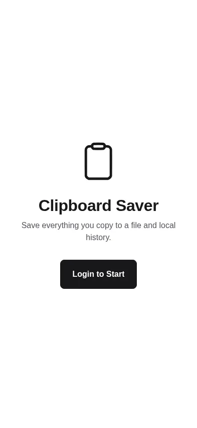 Clipboard Saver App