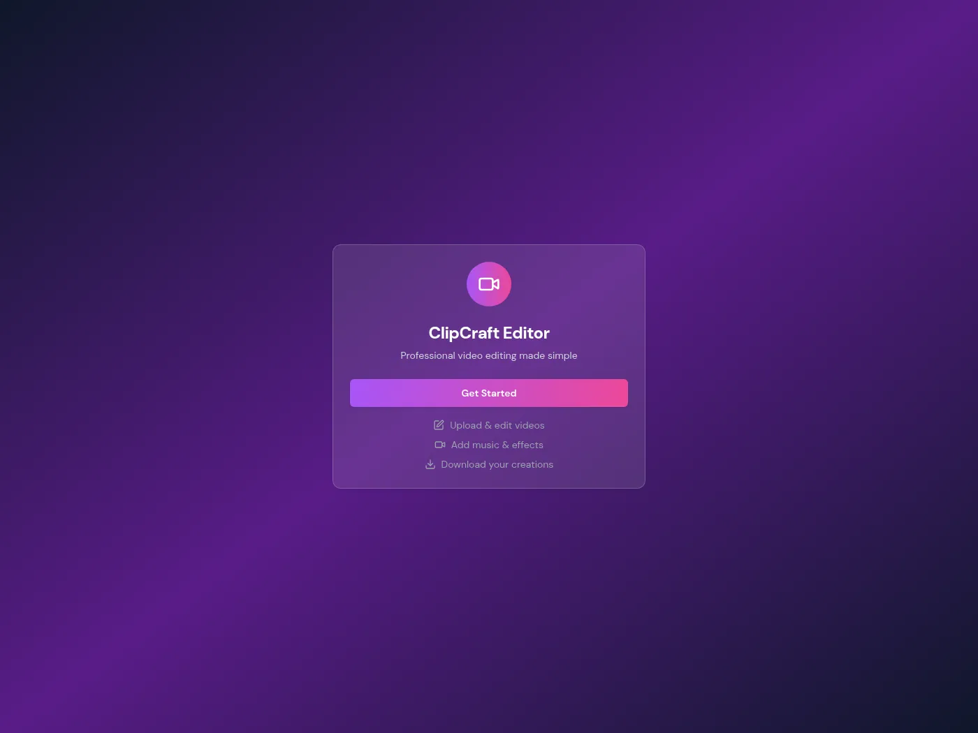 ClipCraft Editor