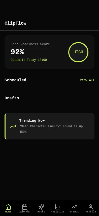 ClipFlow TikTok Planner