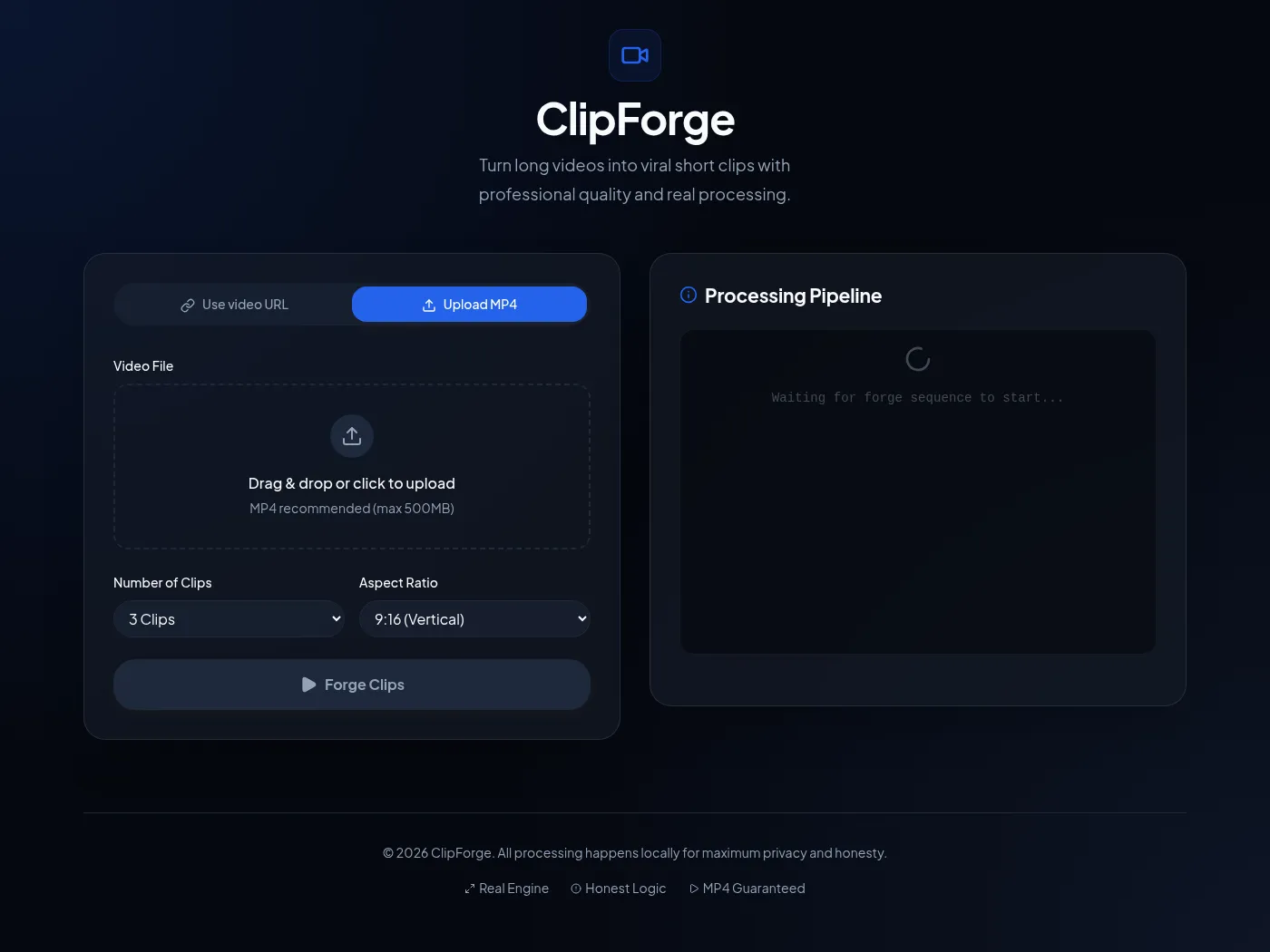 ClipForge Viral Clip Maker