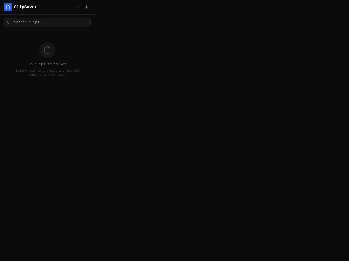 ClipSaver Extension