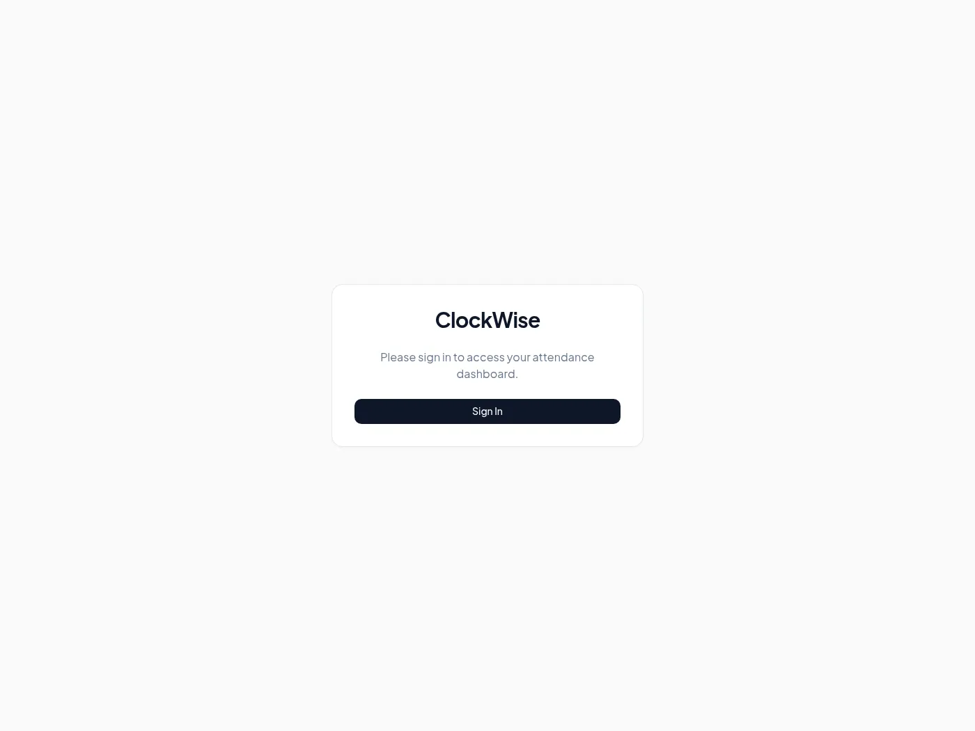ClockWise Attendance App