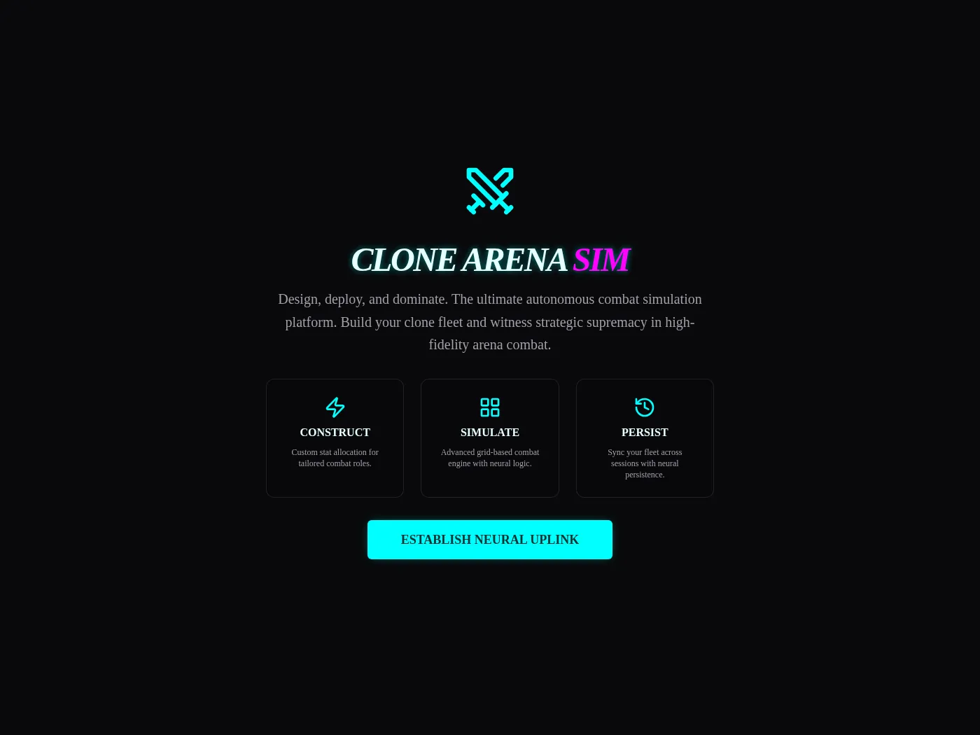 Clone Arena Sim