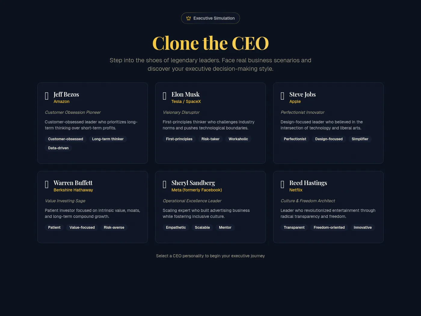Clone the CEO