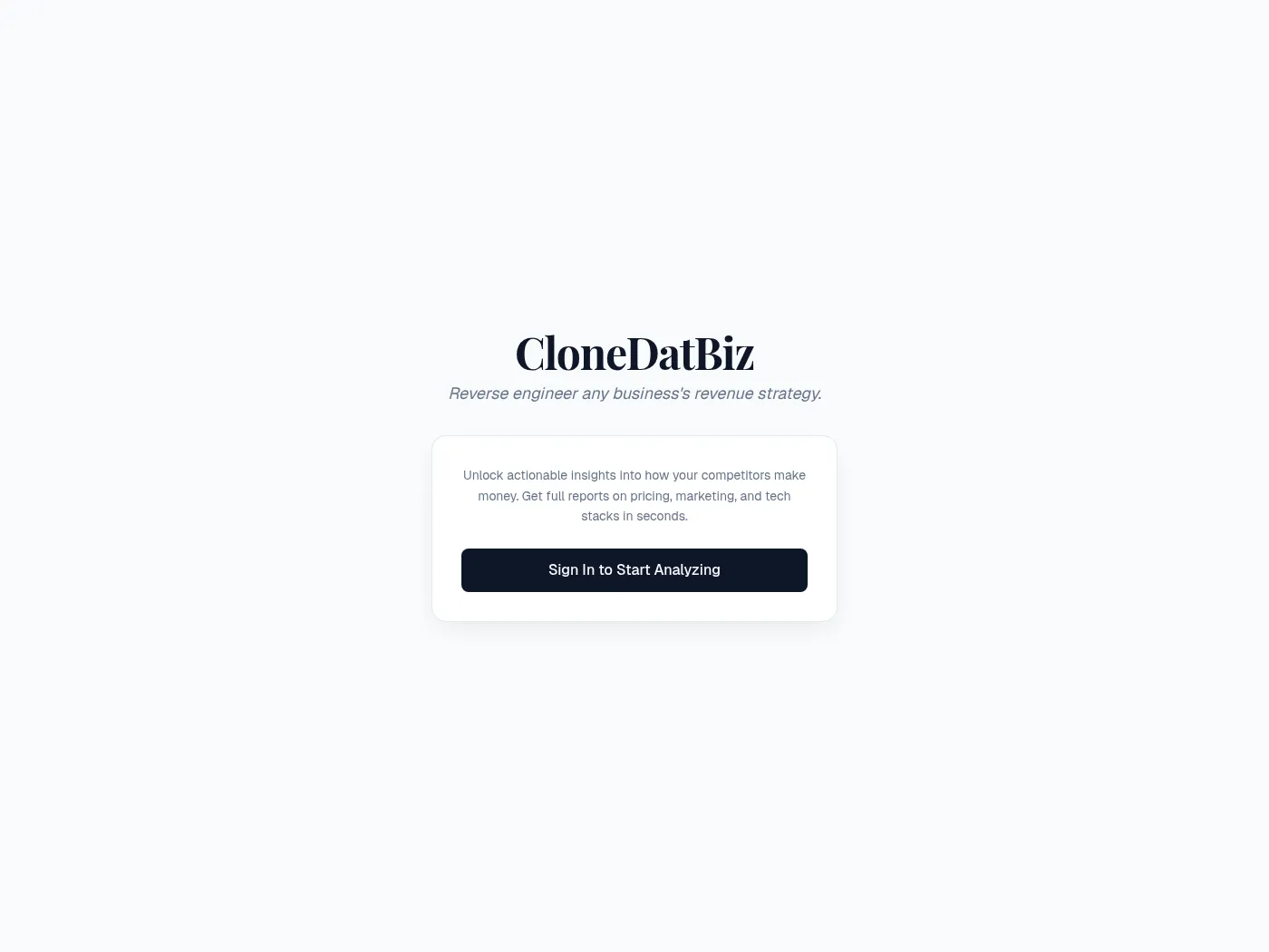 CloneDatBiz Analyzer