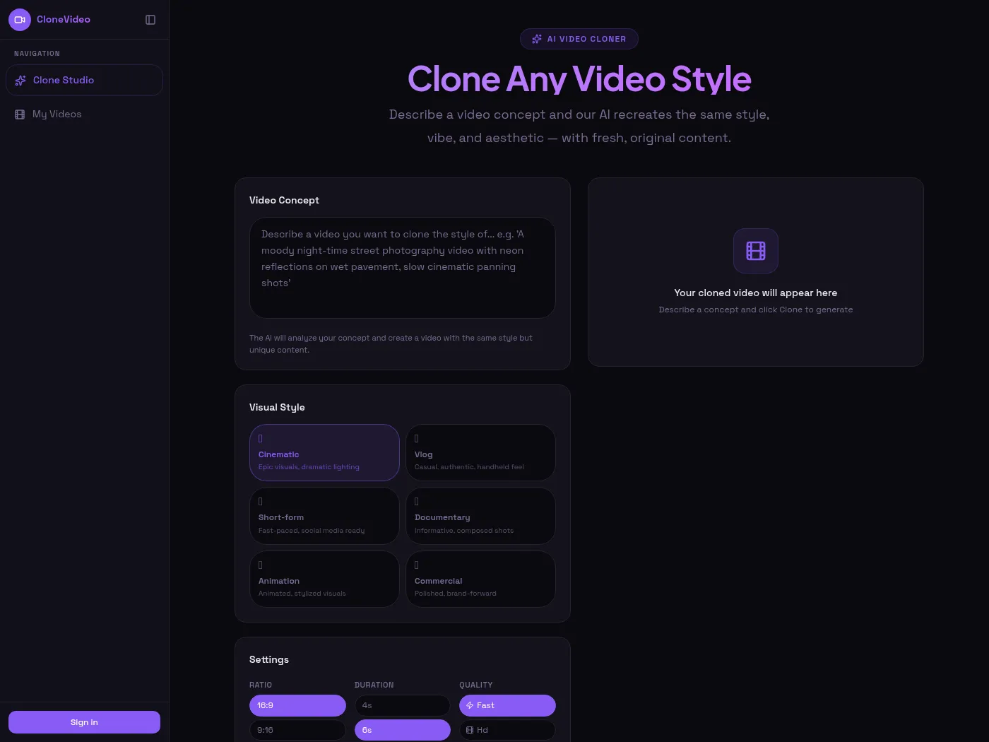 CloneVideo Creator