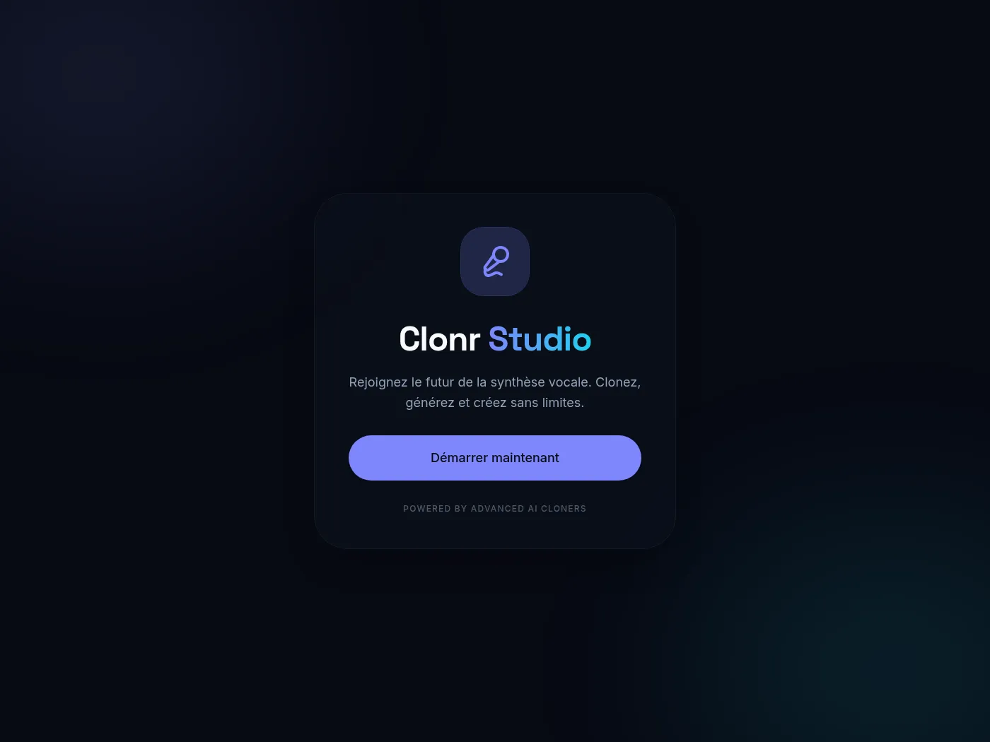 Clonr Voice Studio