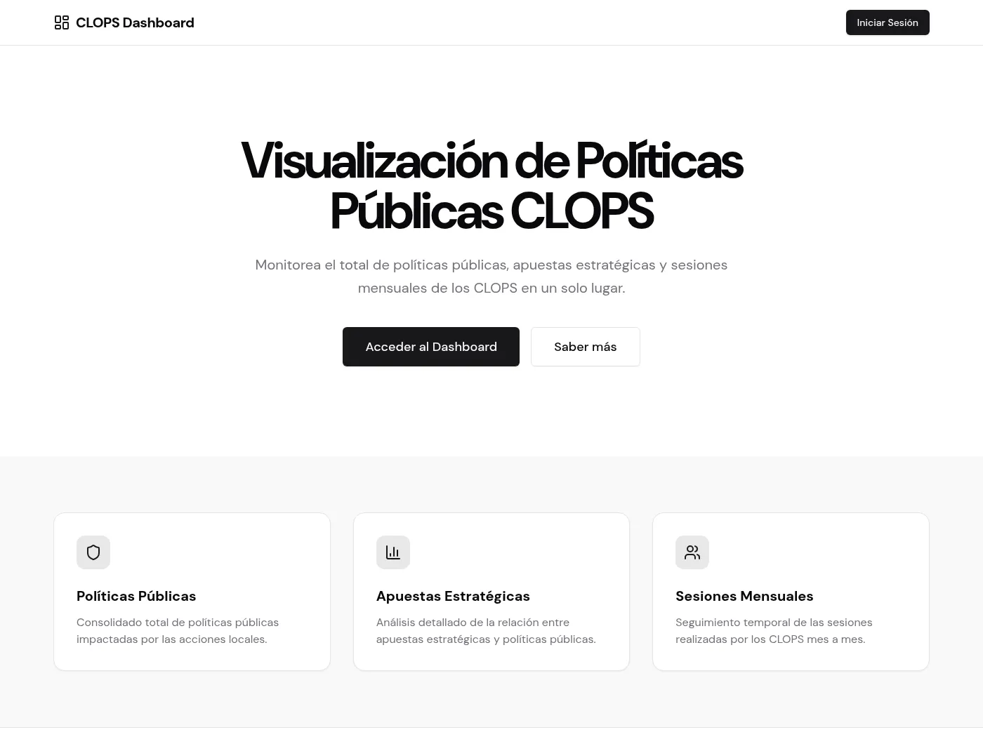 CLOPS Policy Dashboard