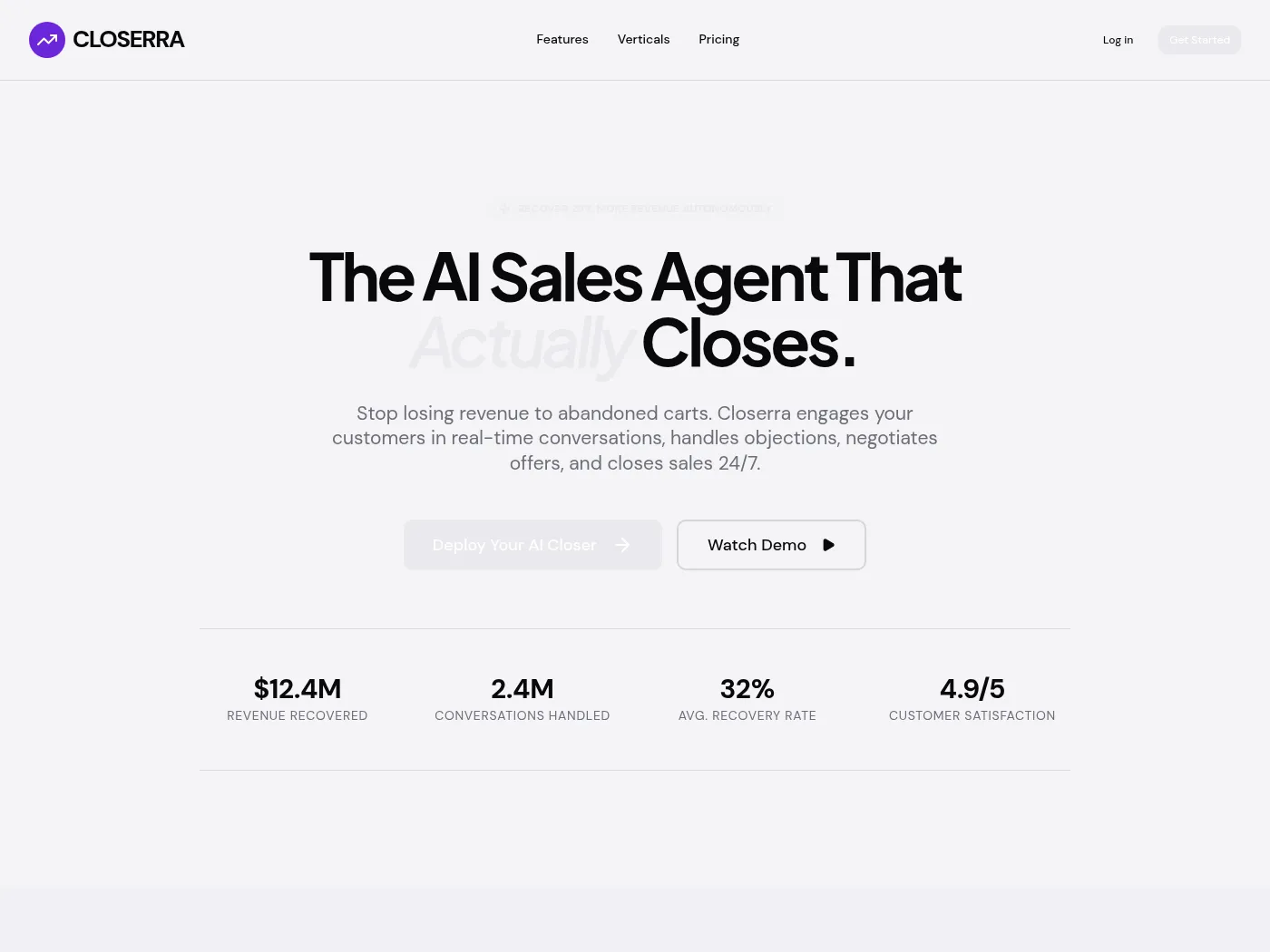 Closerra AI Sales Closer