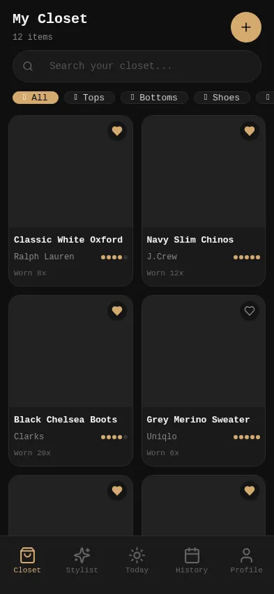 ClosetAI Virtual Stylist