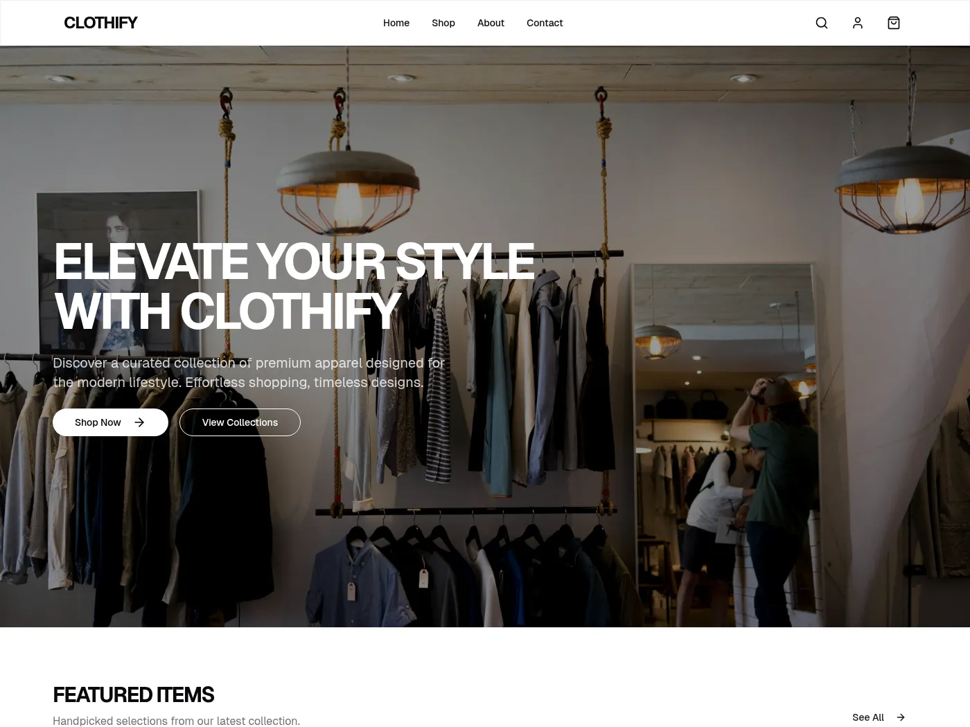 Clothify Webstore