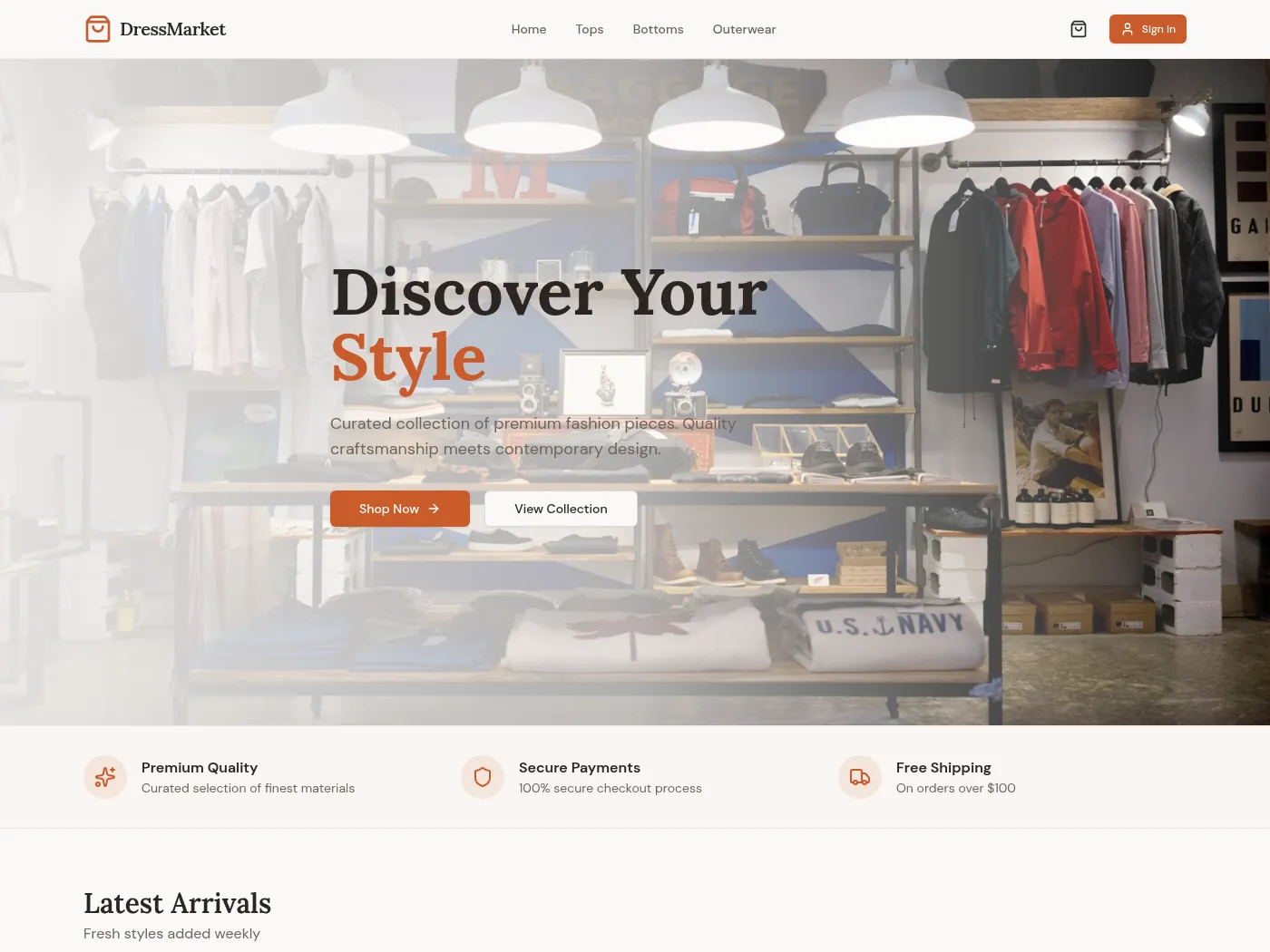 DressMarket Platform