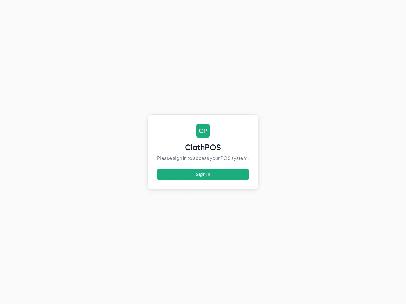 ClothPOS System