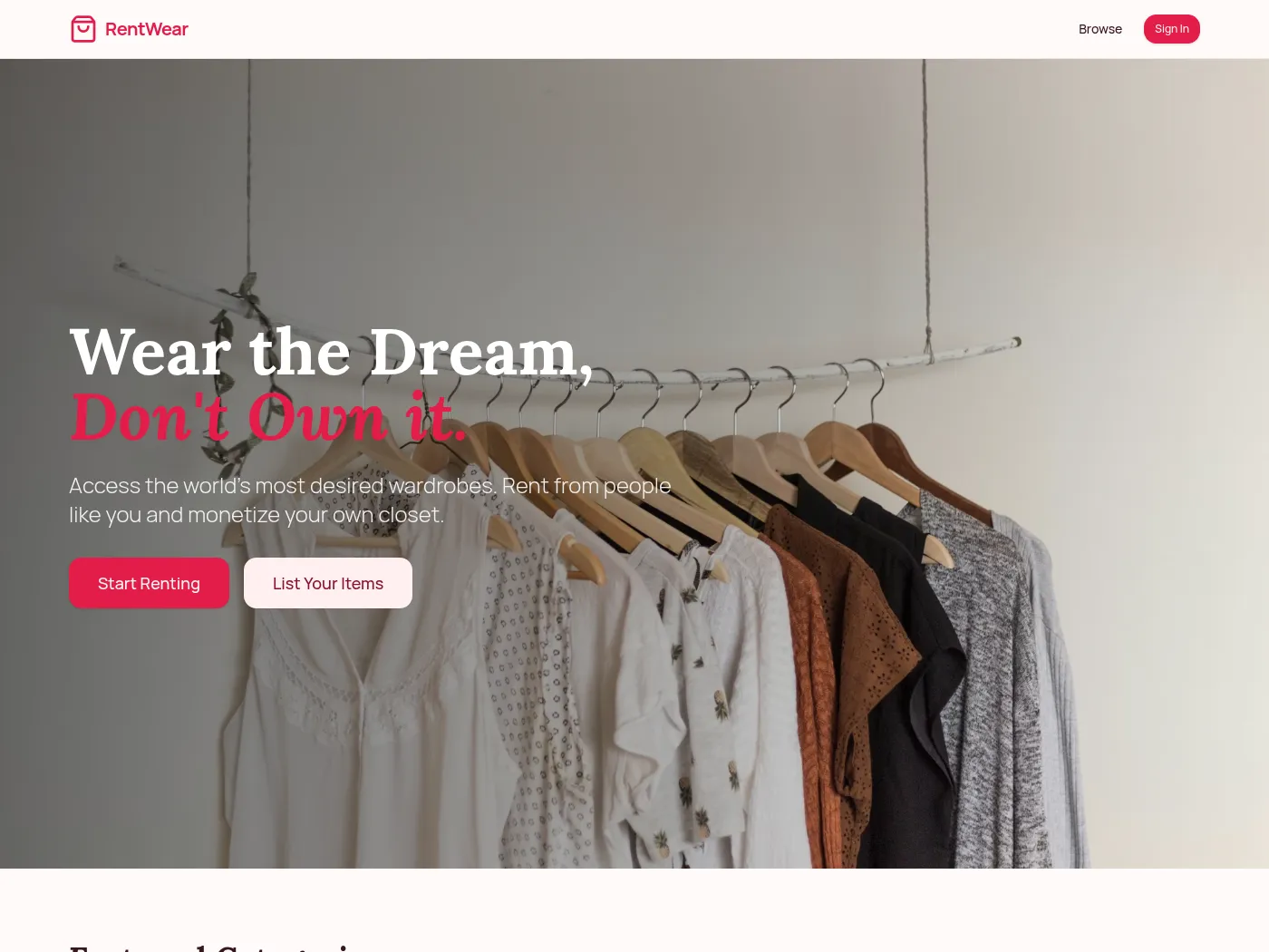 RentWear MVP