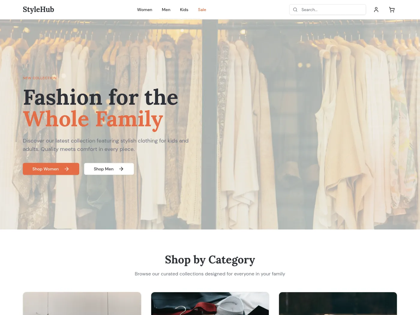 Kid & Adult Clothing Hub