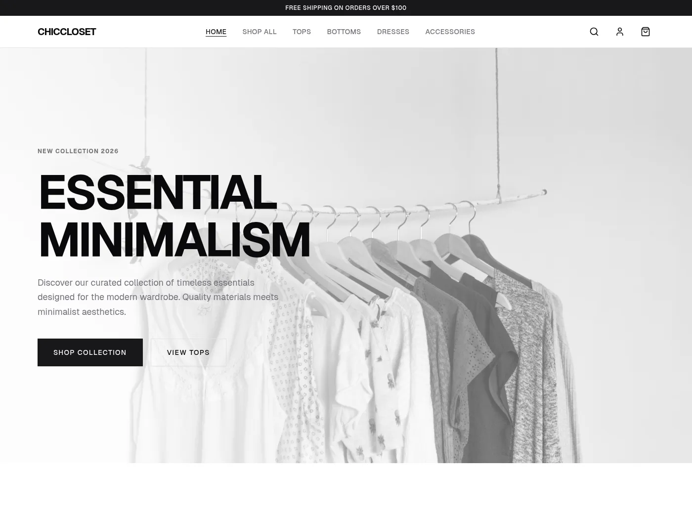 ChicCloset Webstore