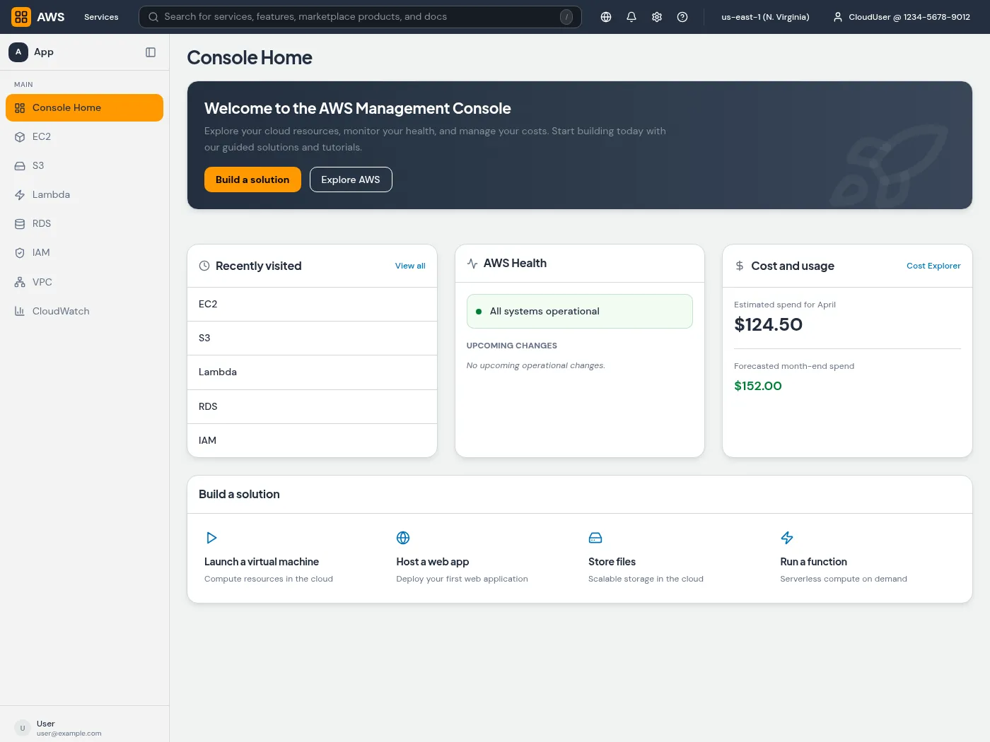 Cloud Console Clone