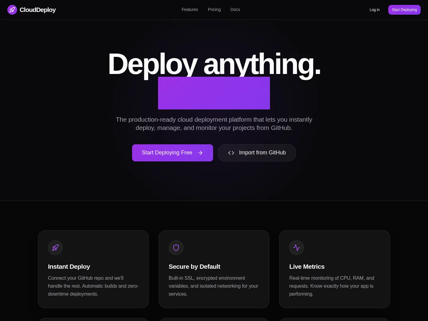 CloudDeploy Platform