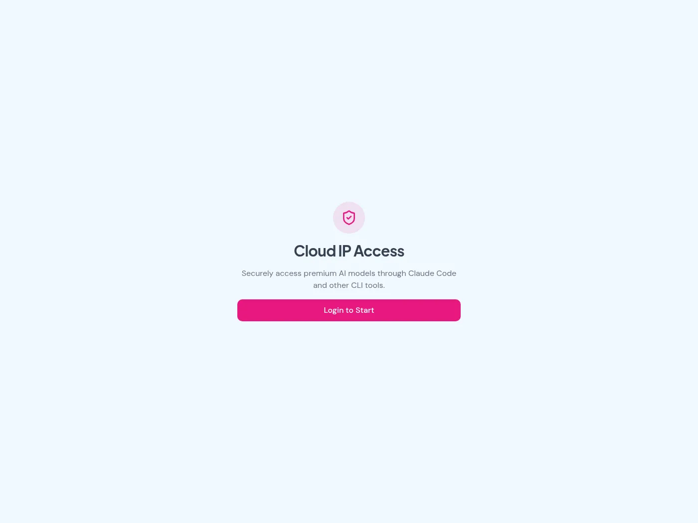 Cloud IP Access Key