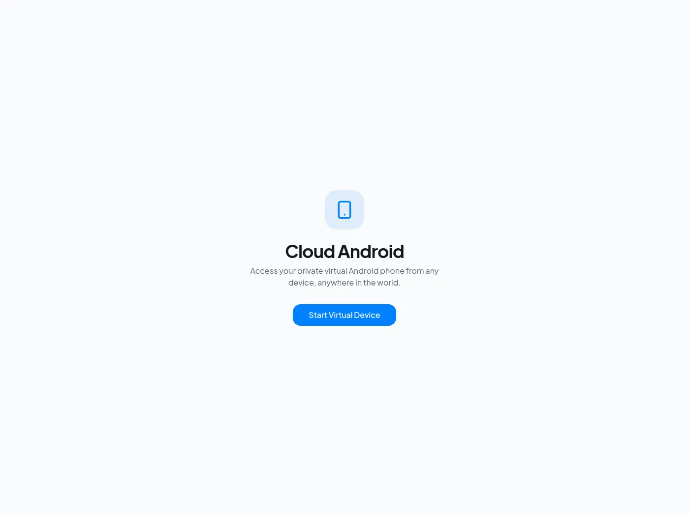 Cloud Phone Virtual Android
