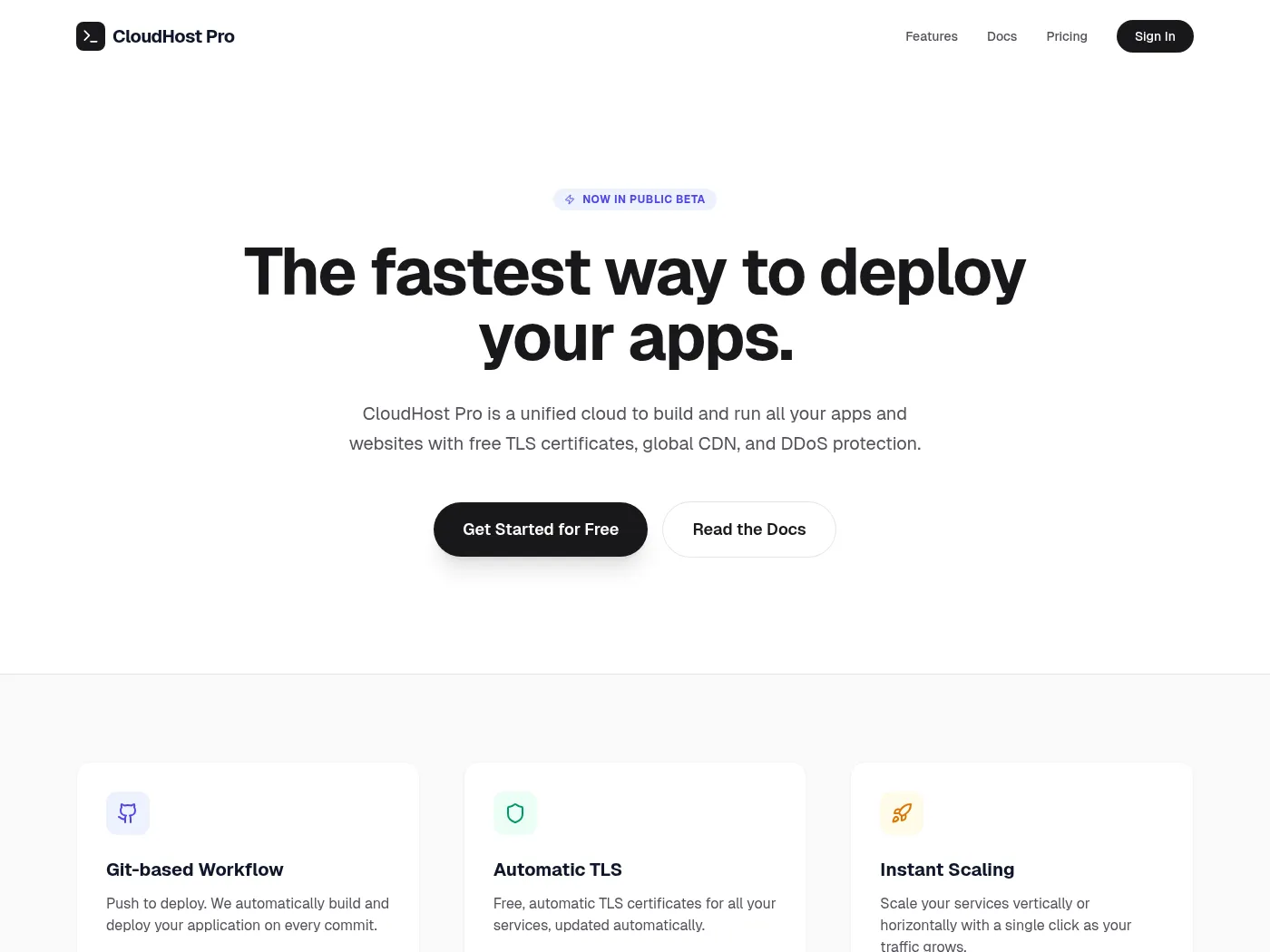CloudHost Pro