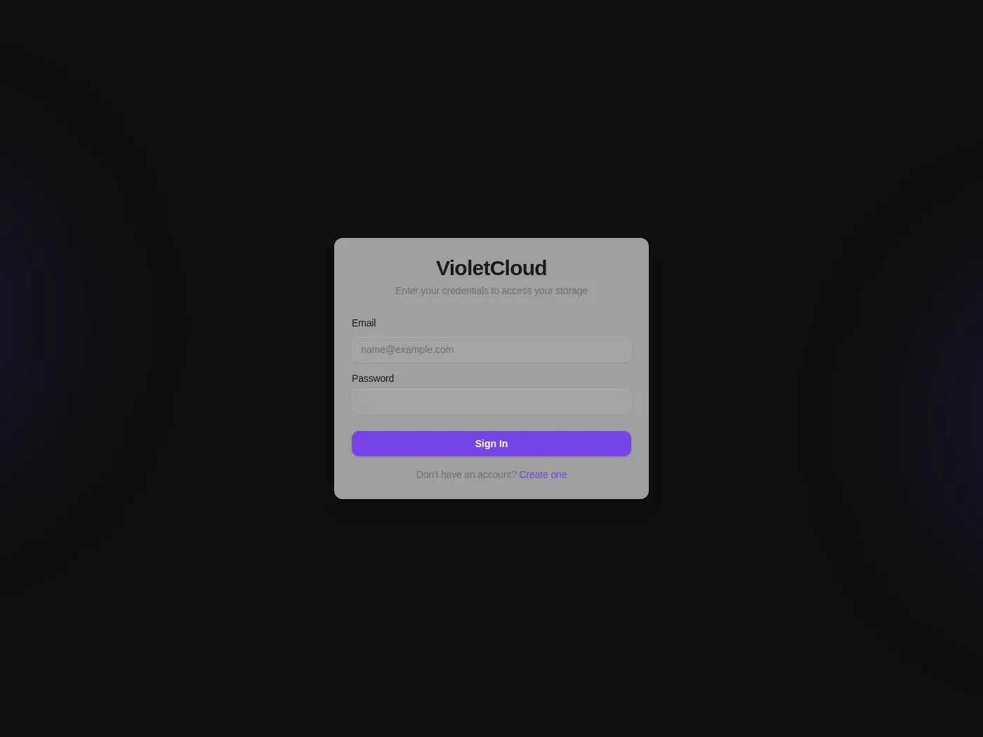 VioletCloud Storage