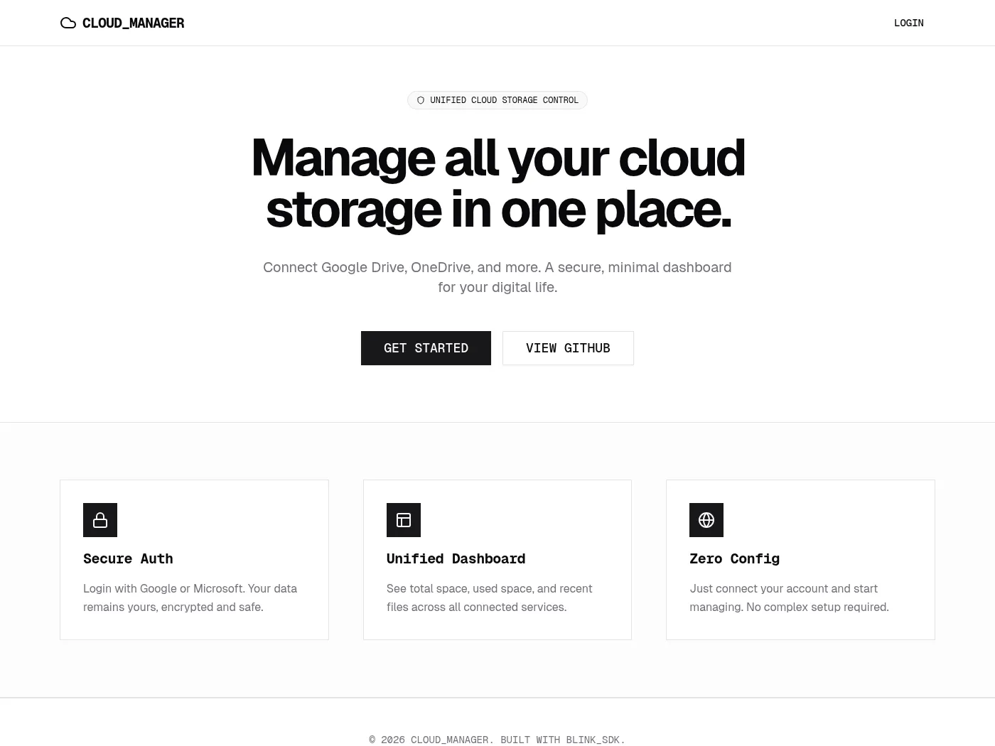 Cloud Storage Manager