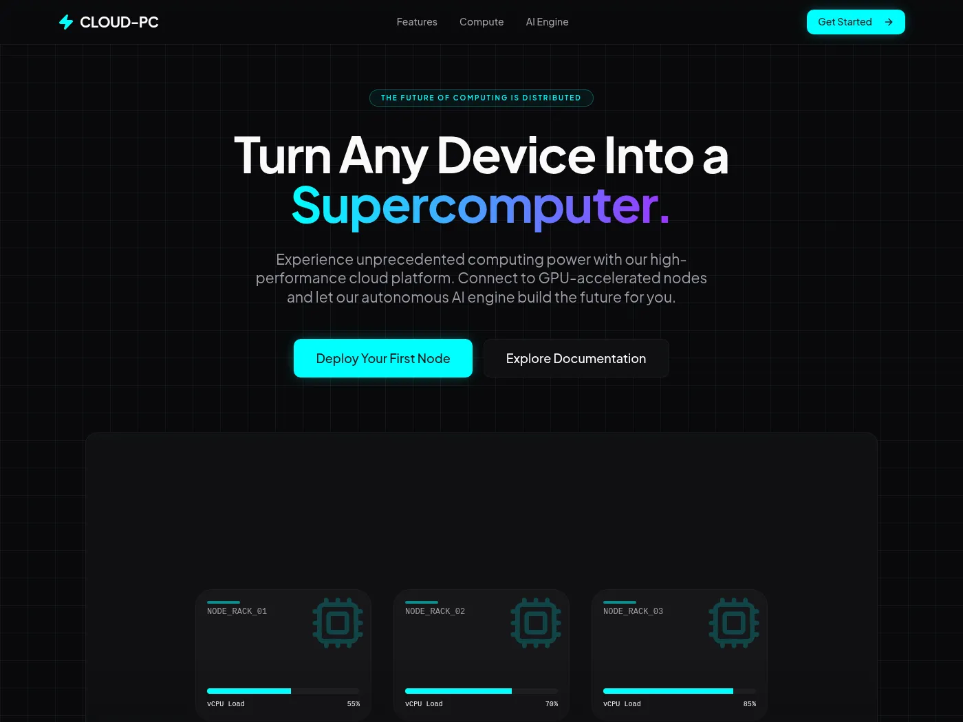 Cloud Supercomputer App