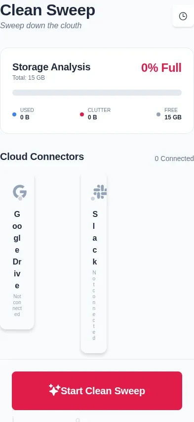 Cloud Clean Sweep