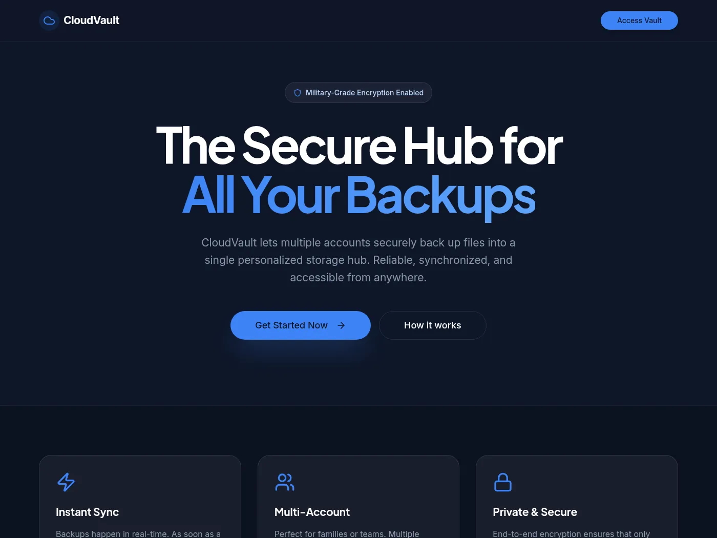 CloudVault Backup