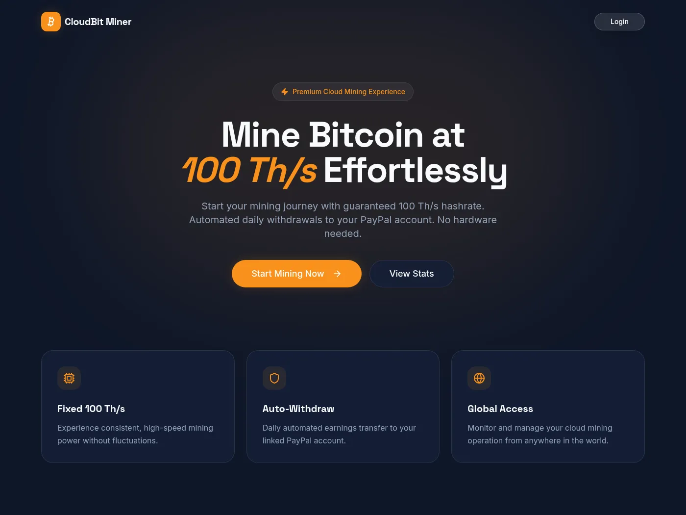 CloudBit Miner Web