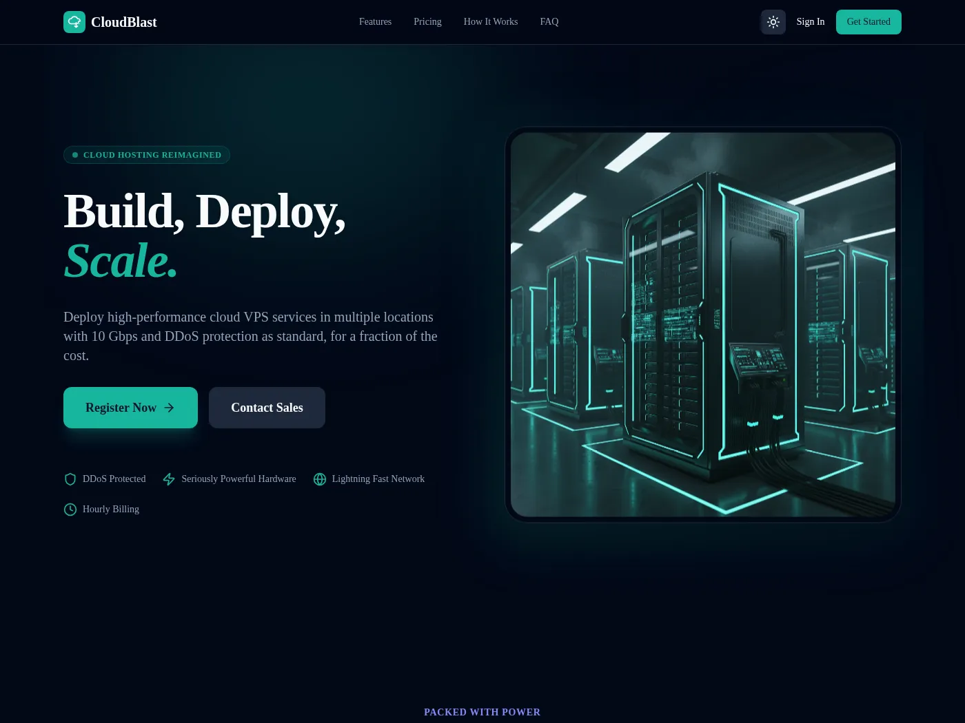 SayaCloud Landing Page