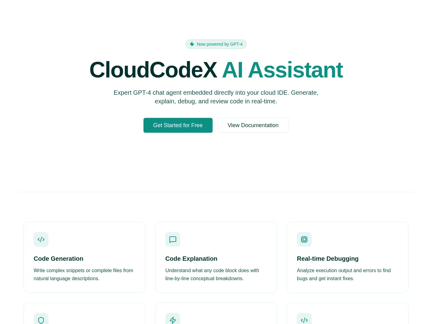 CloudCodeX AI Assistant