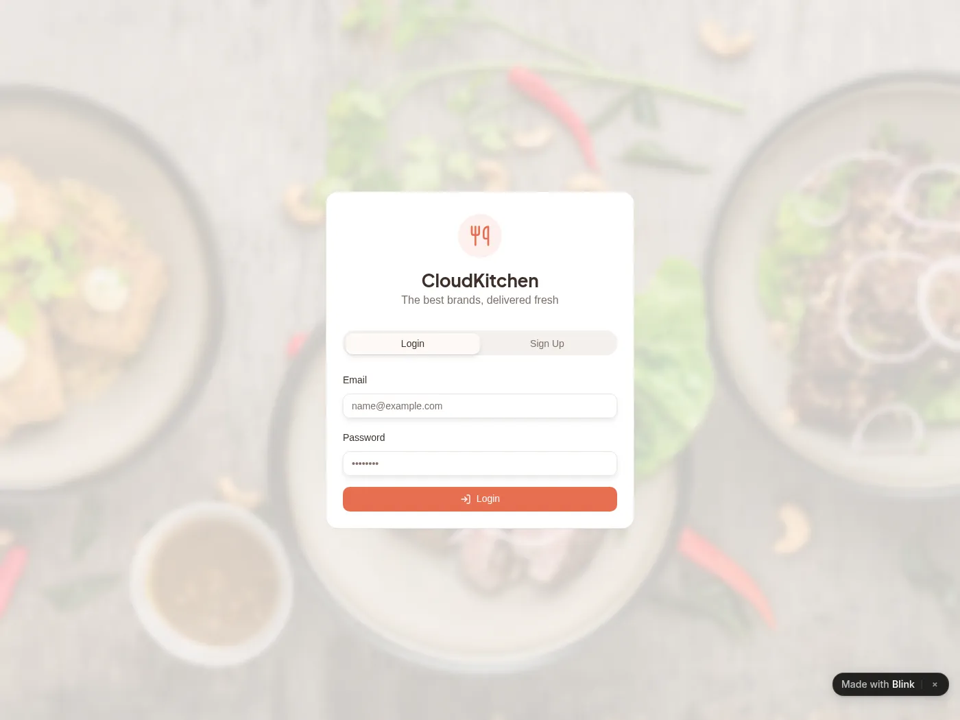 CloudKitchen Manager