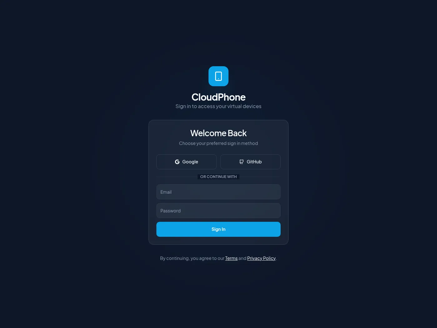 CloudPhone Access App