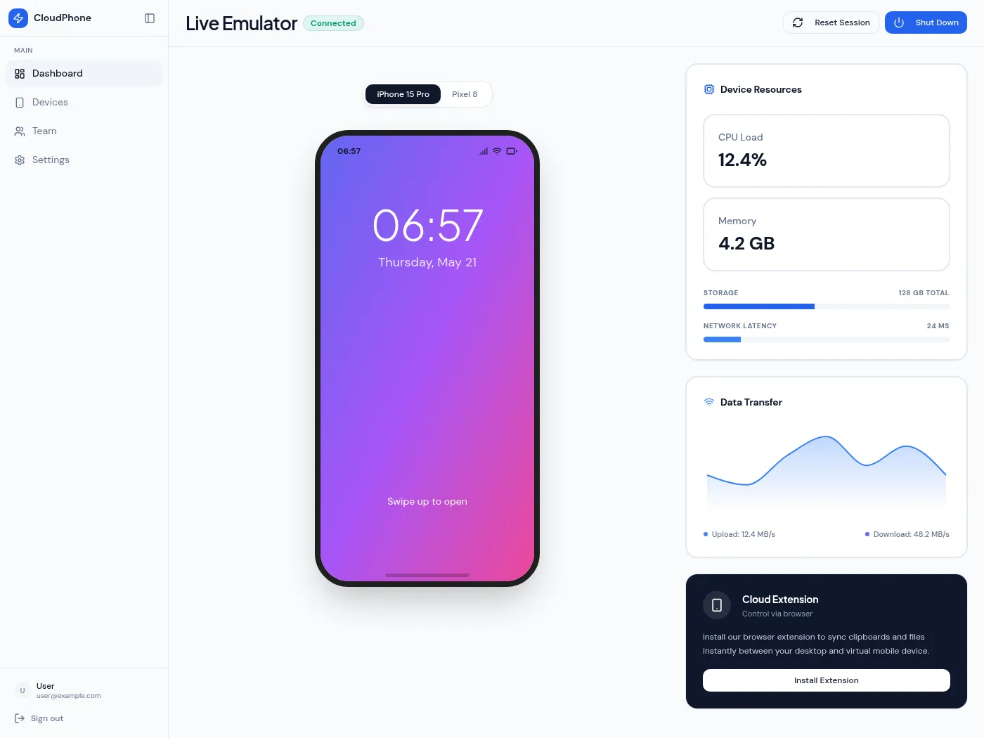 CloudPhone Playground