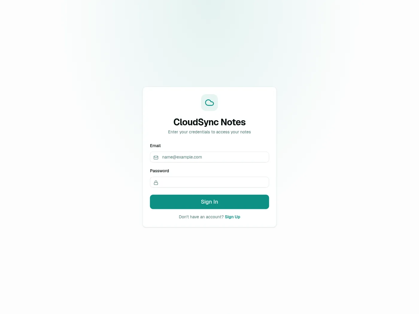 CloudSync Notes