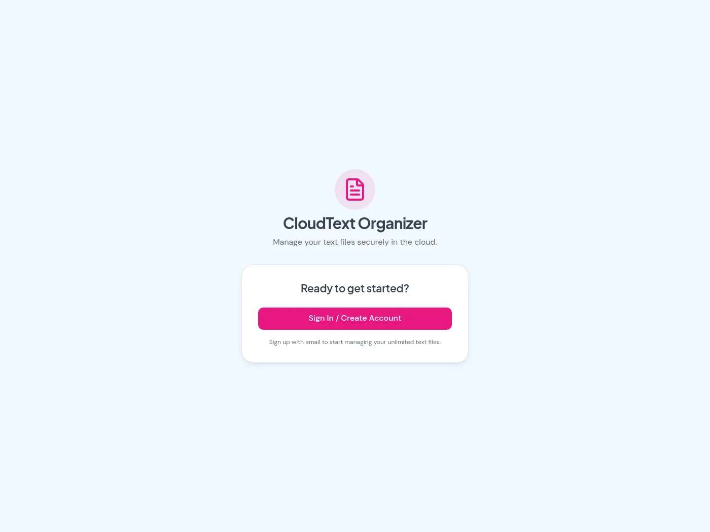 CloudText Organizer