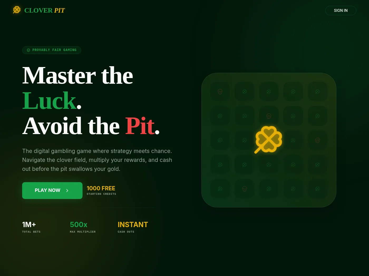 Clover Pit Game