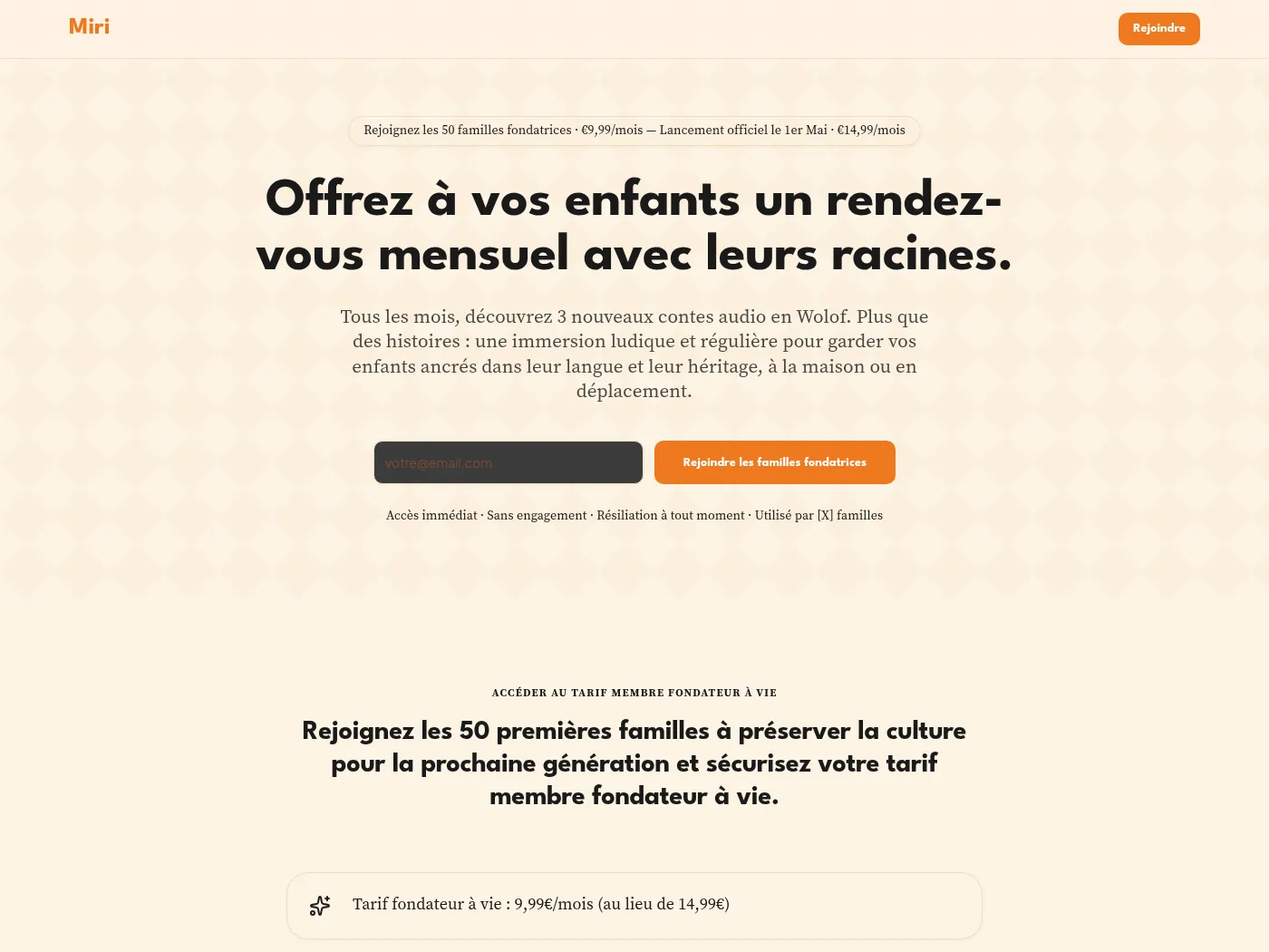 Club Miri Landing Page